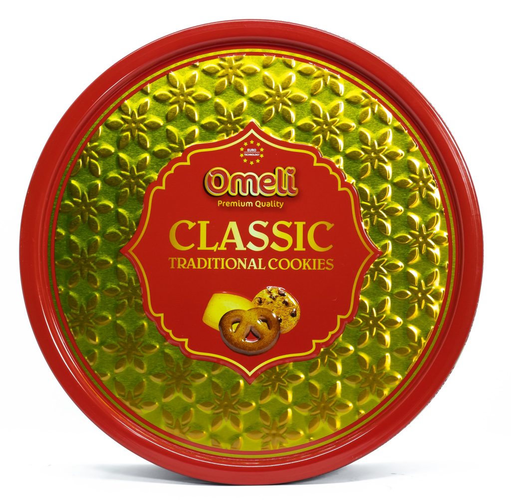 Bánh quy Omeli Classic Traditional Cookies hộp thiếc tròn 362g ...